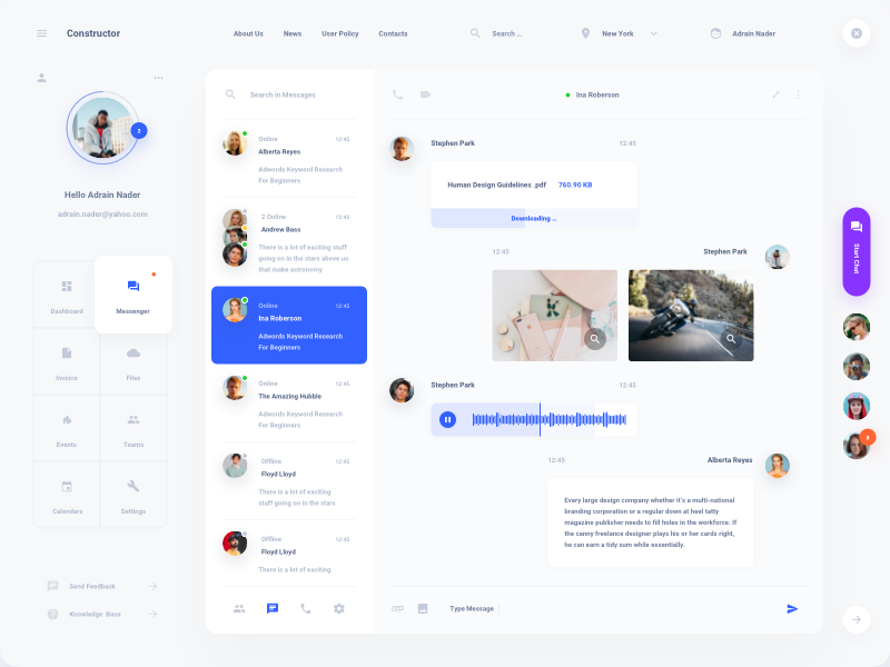 Constructor UI Kit Download for Figma, Sketch and Adobe XD